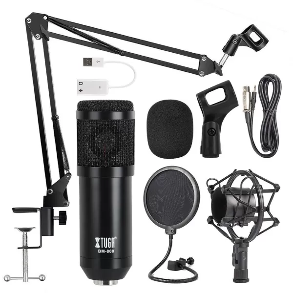 XTUGA BM800 Professional Studio Recording Condenser Microphone Mic Kit - Xtuga Audio